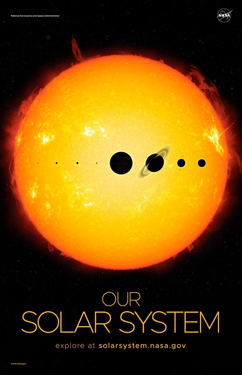 Our Solar System Poster - Version B - NASA Science