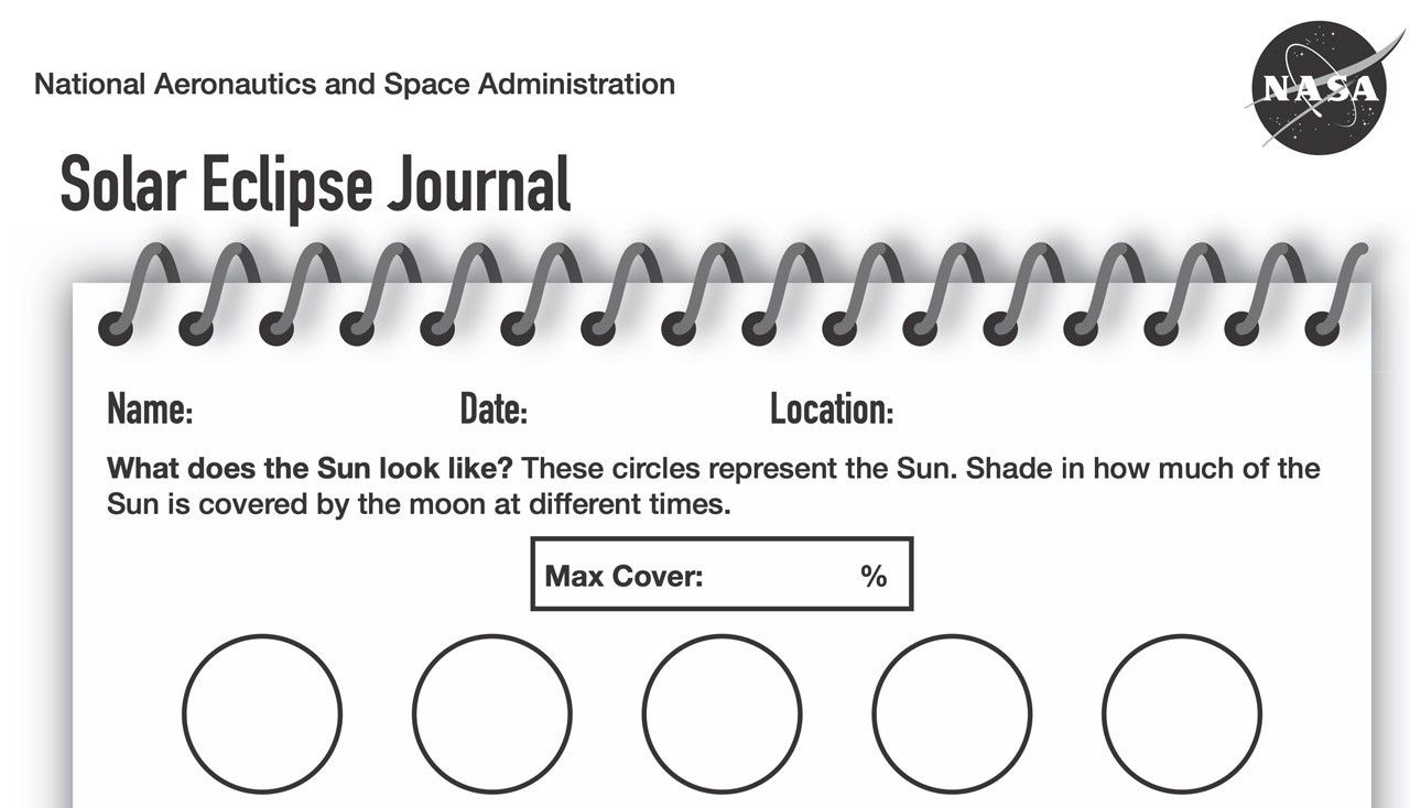 GLOBE: Solar Eclipse Journal Worksheet - NASA Science