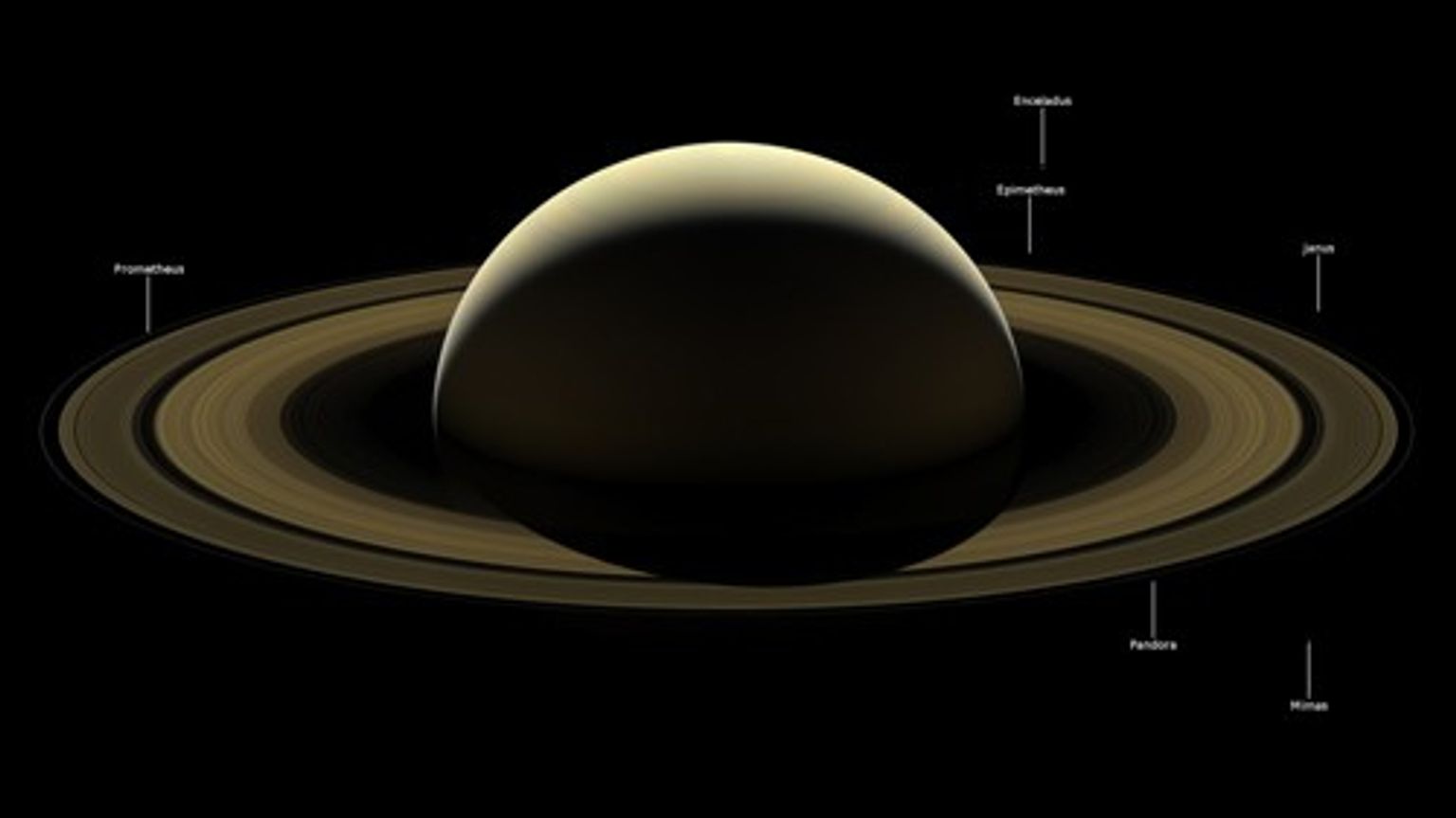 Cassini Image Mosaic: A Farewell to Saturn - NASA Science